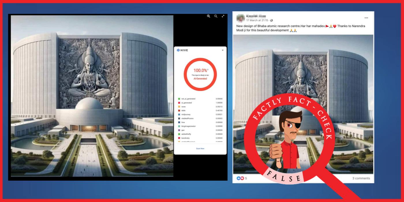 An AI-generated image is falsely shared as the new design of the BARC ...