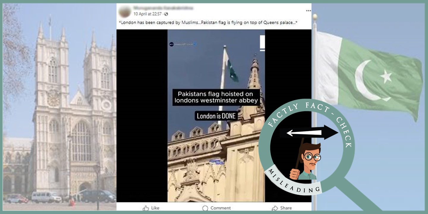 Westminster Abbey in London flew the Pakistan flag to commemorate ...