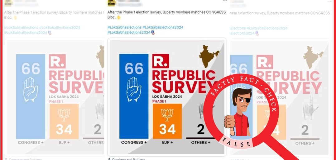 Republic TV did not publish any exit poll related to the first phase of ...