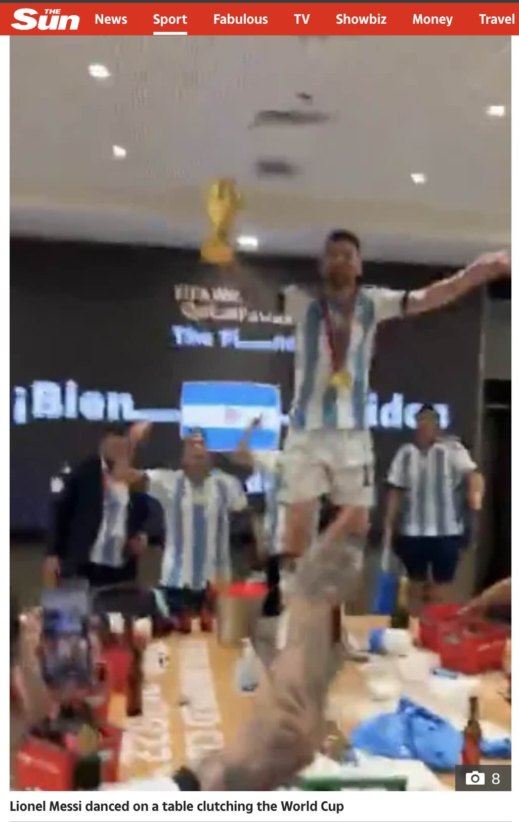 This video of Argentina’s football team dancing to a Bhojpuri song is edited. - FACTLY