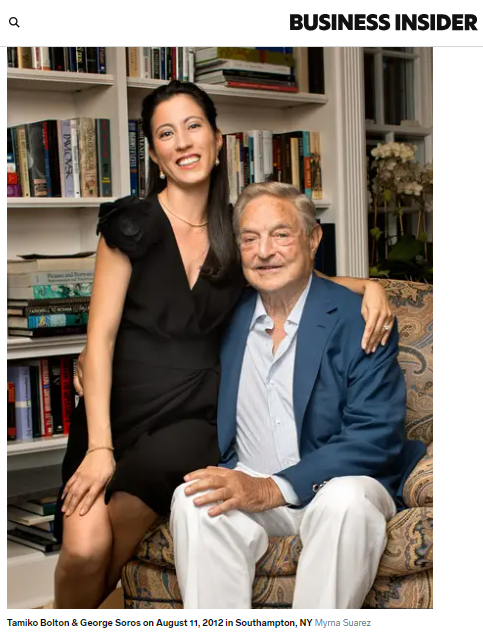 The Woman in the Photo with George Soros is His Wife, Tomiko Bolton ...