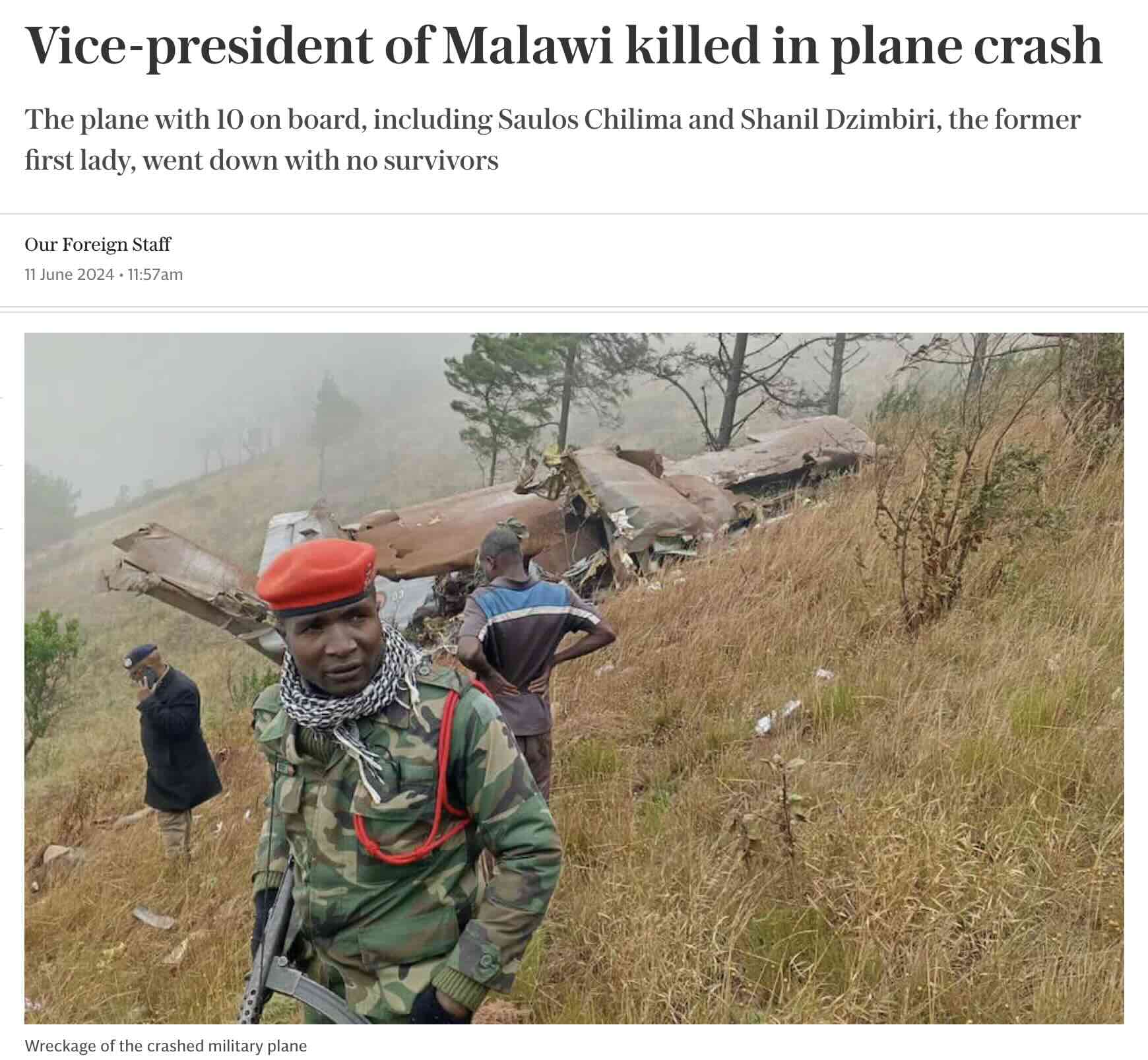 An Old and Unrelated photo falsely shared as visuals of the Malawi vice ...