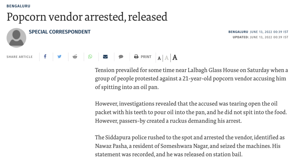 This Bengaluru popcorn vendor was arrested in 2022 on suspicion of ...
