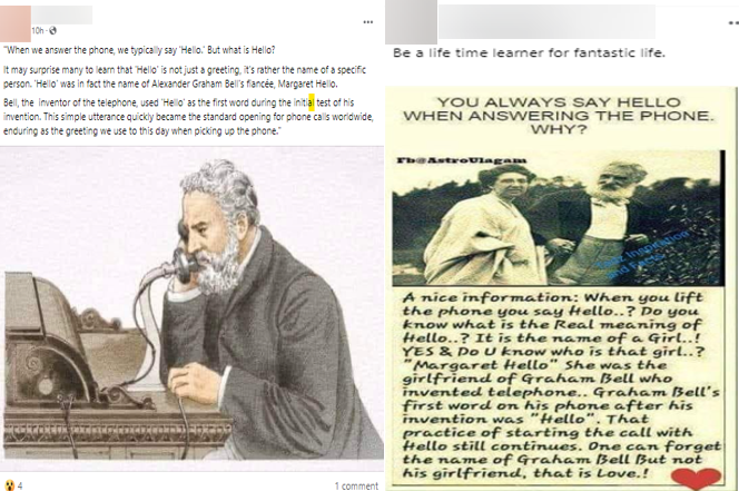 The origin of the word "Hello" is not linked to Alexander Graham Bell's ...