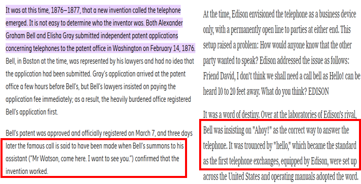 The origin of the word "Hello" is not linked to Alexander Graham Bell's ...