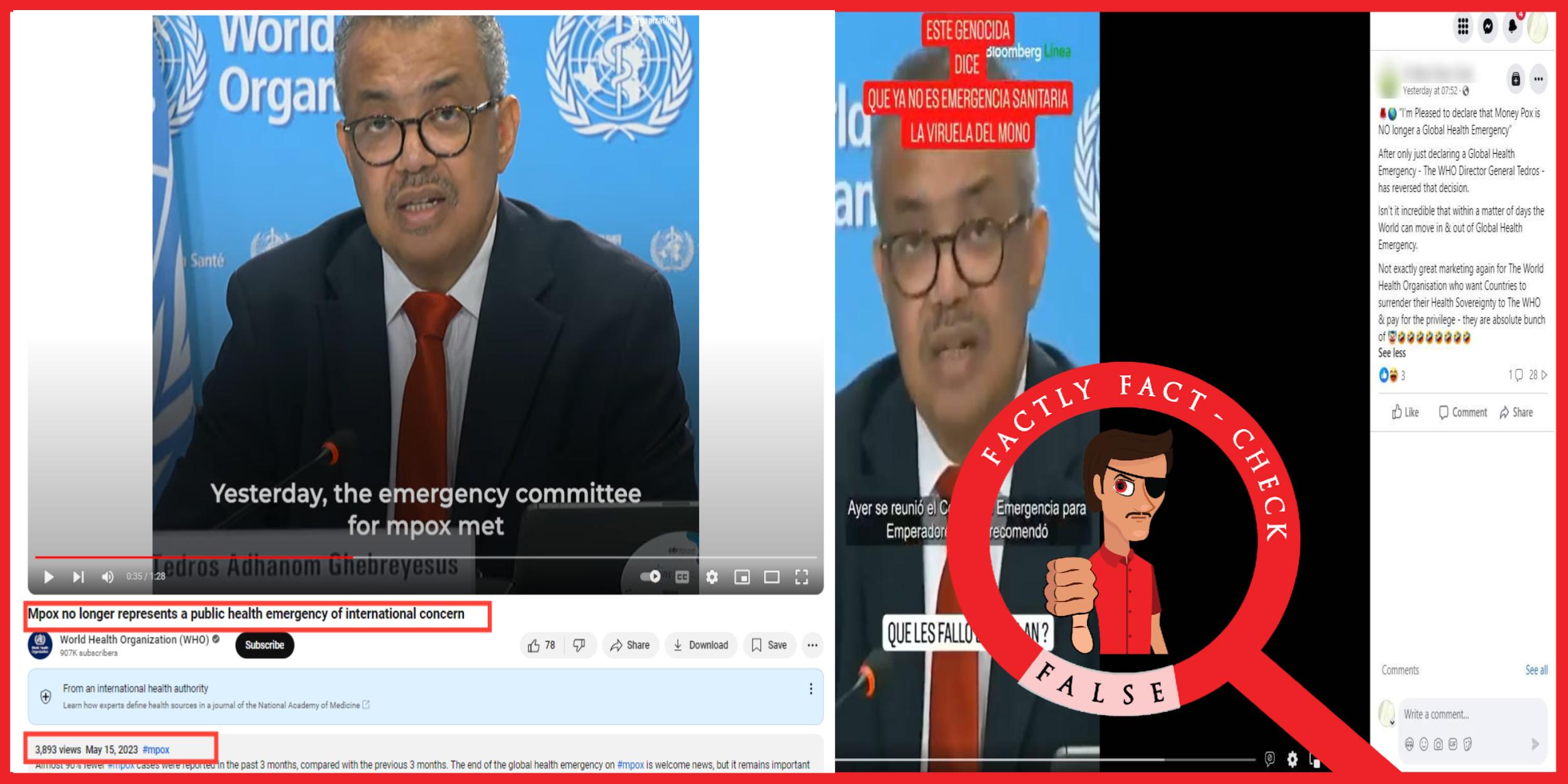 An old WHO video on MPox status from July 2023 is falsely shared as a ...