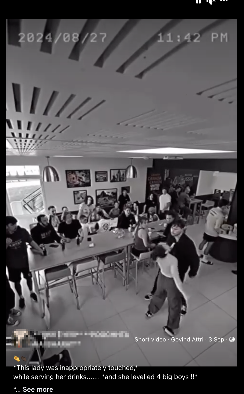 A scripted fight choreography video is being shared as a true incident ...