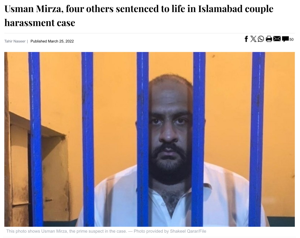A July 2021 video of Usman Mirza assaulting a couple in Islamabad is falsely claimed to be of ...