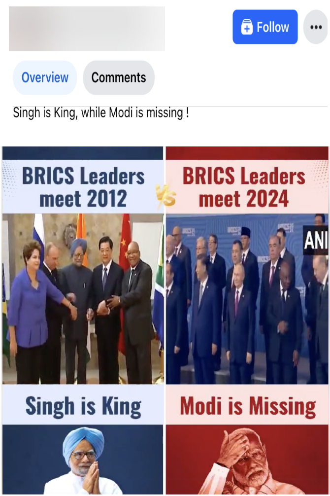 A video showing the BRICS summit's photo op of "Heads of Delegations ...