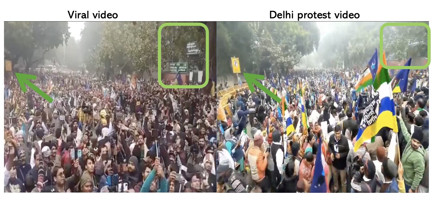 This viral video of the protest against EVMs is not from Maharashtra ...