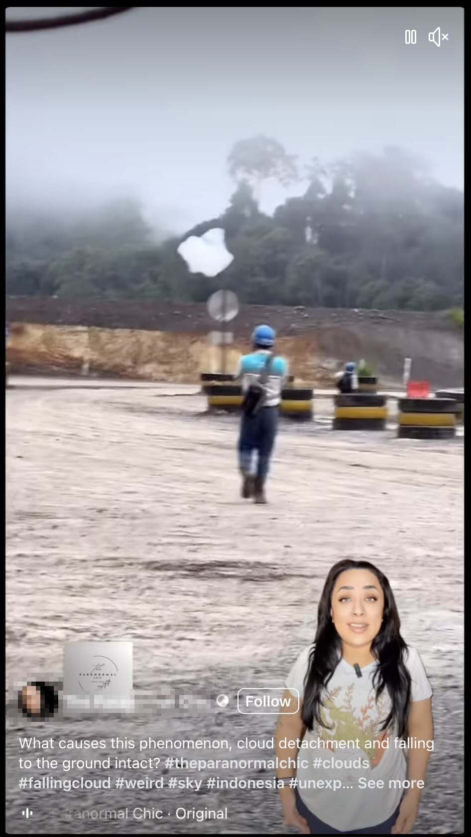 Fact Check: White Mass Falling On Ground Is Not A Natural Cloud