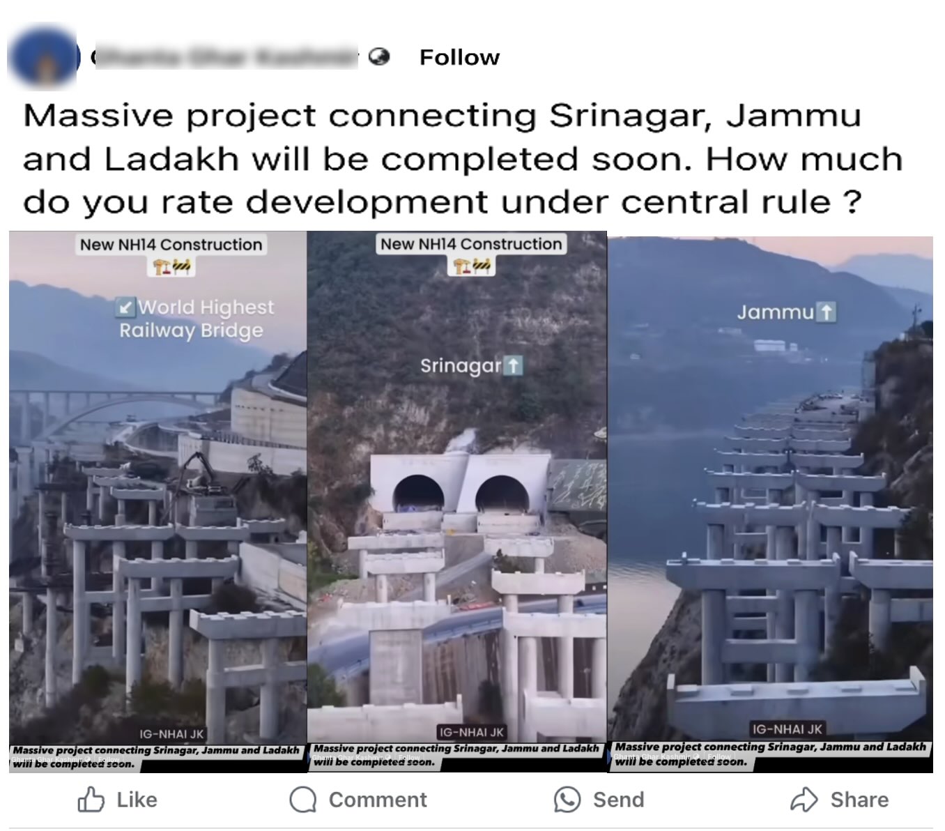 Visuals of a Chinese expressway falsely shared as NH14 in Jammu and ...