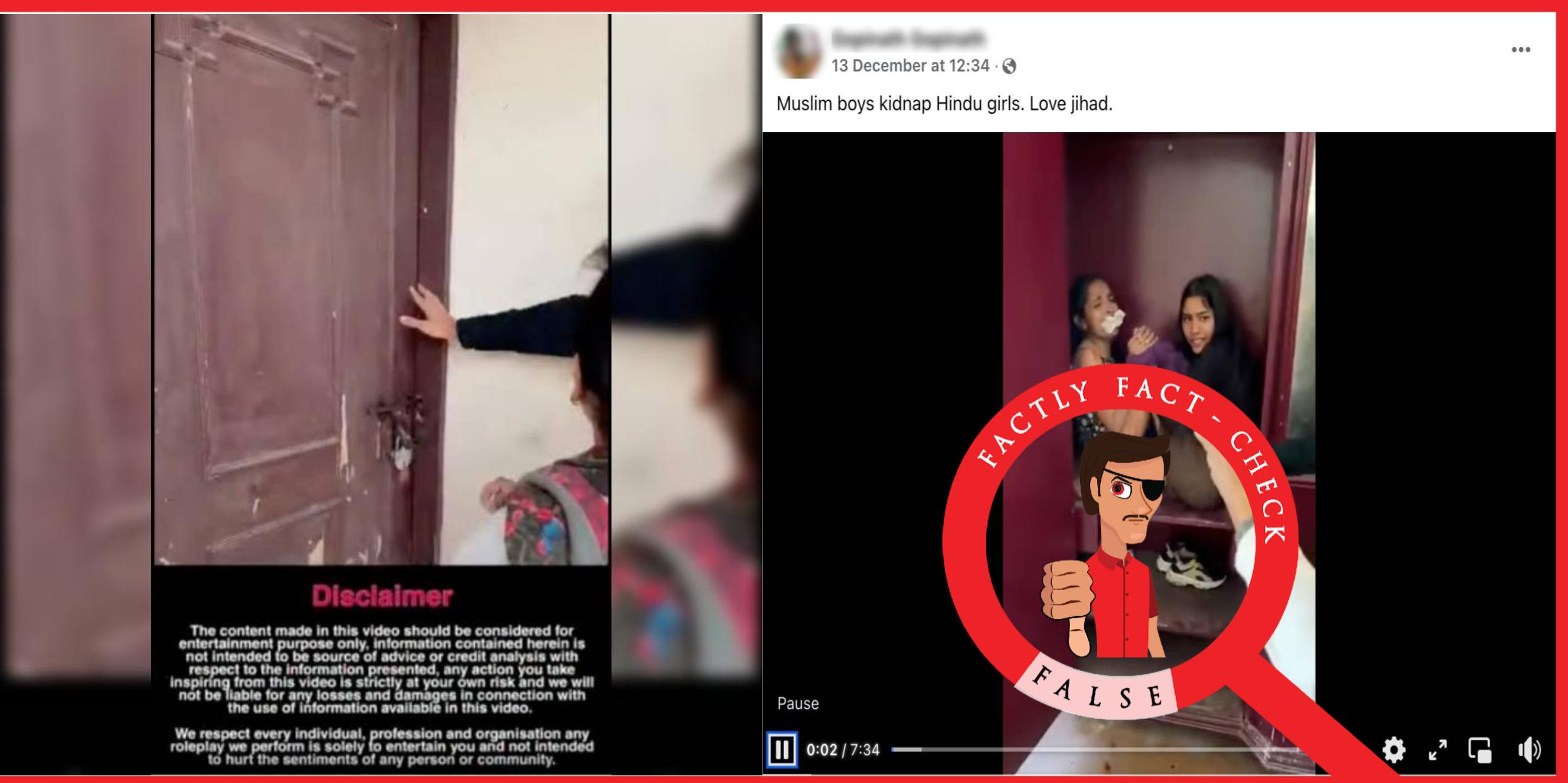 Scripted video of a man rescuing three women from a house is shared as ...