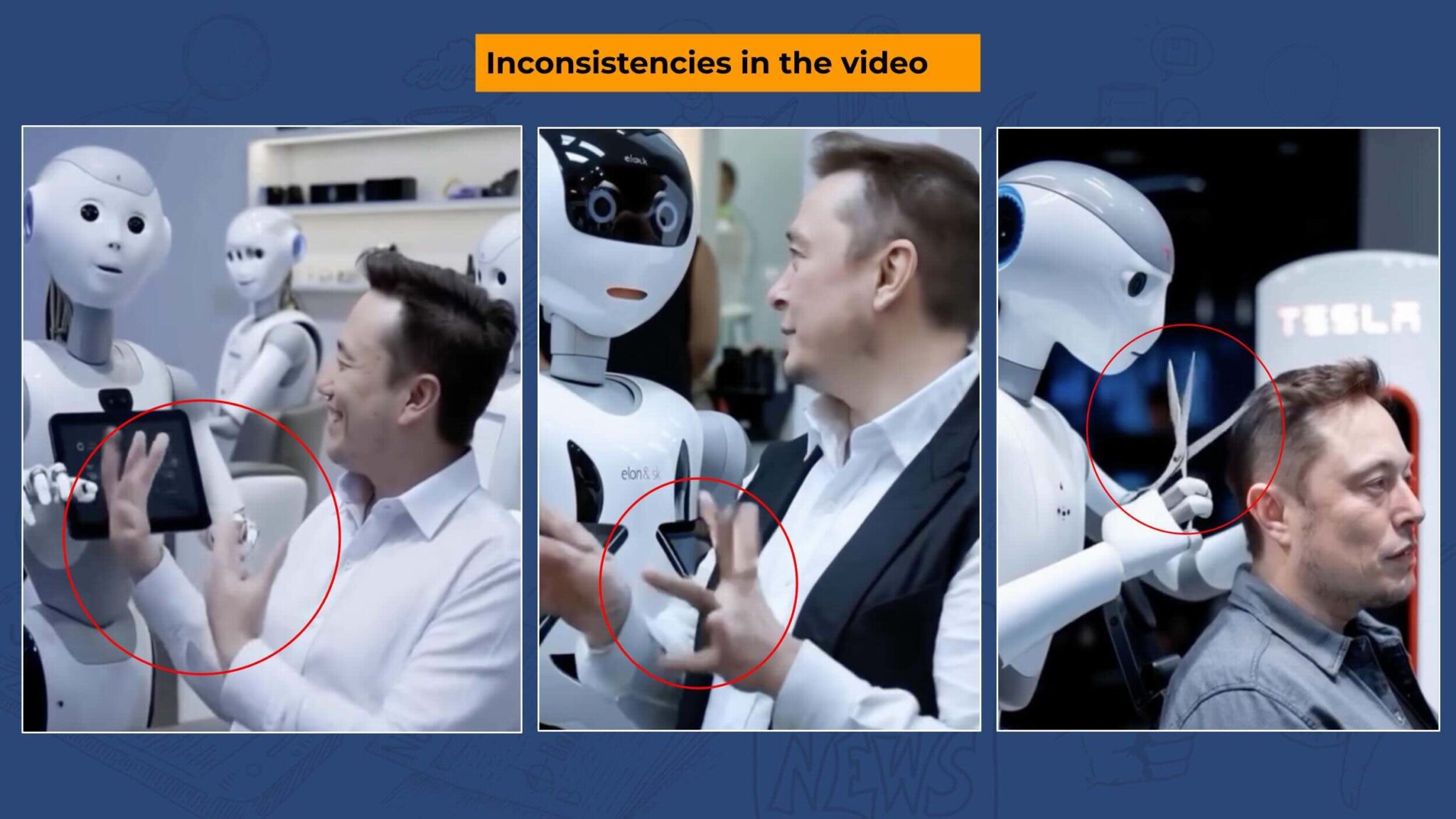 An AI-generated video is falsely shared as real visuals of Elon Musk ...