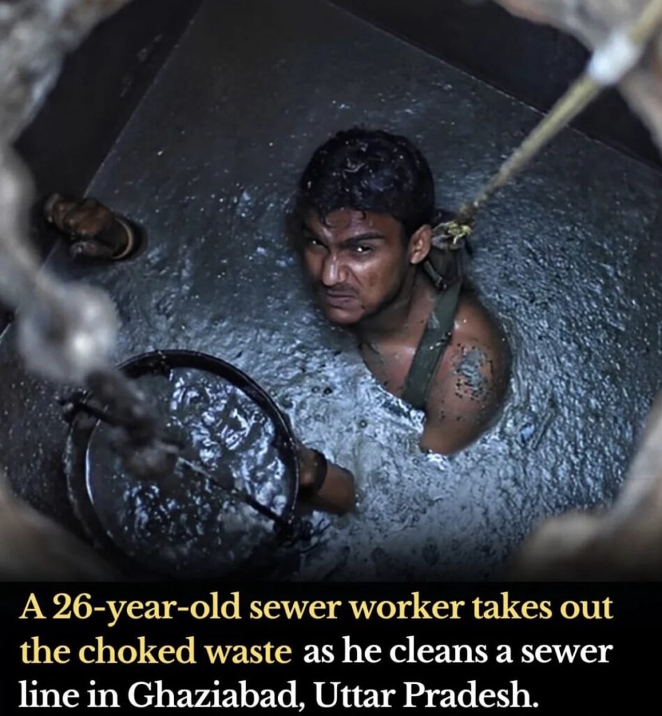 This photo of Mechanised scavenging equipment is from India, not China ...