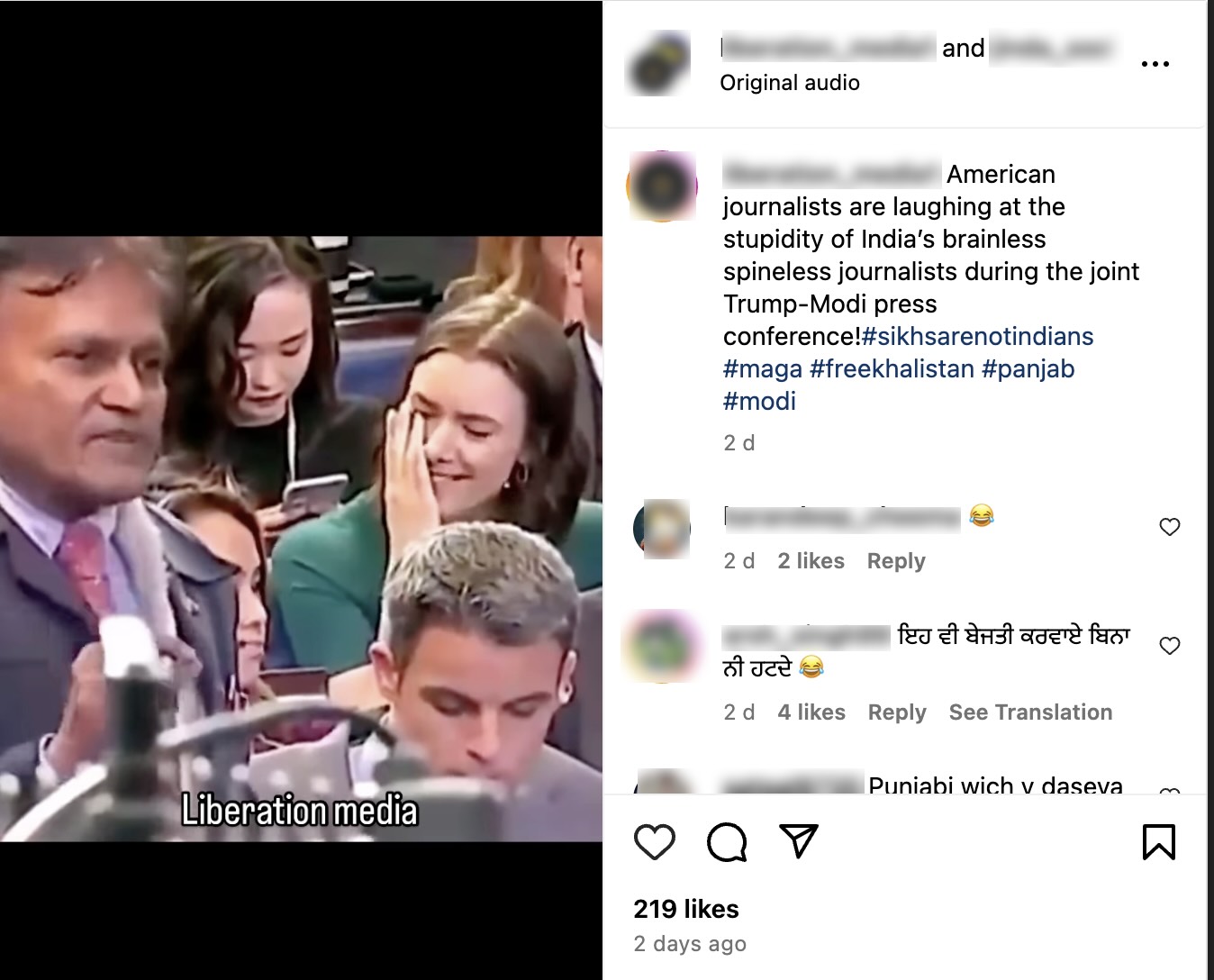 2020 video of a U.S. journalist laughing at an Indian reporter is ...