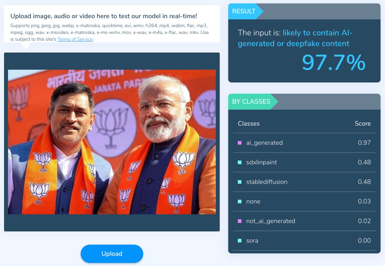 MS Dhoni did not join BJP; the viral image is AI-generated - FACTLY