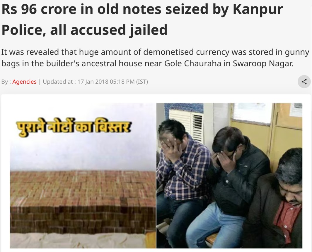 This viral video shows officials seizing ₹96 crore in demonetised ...