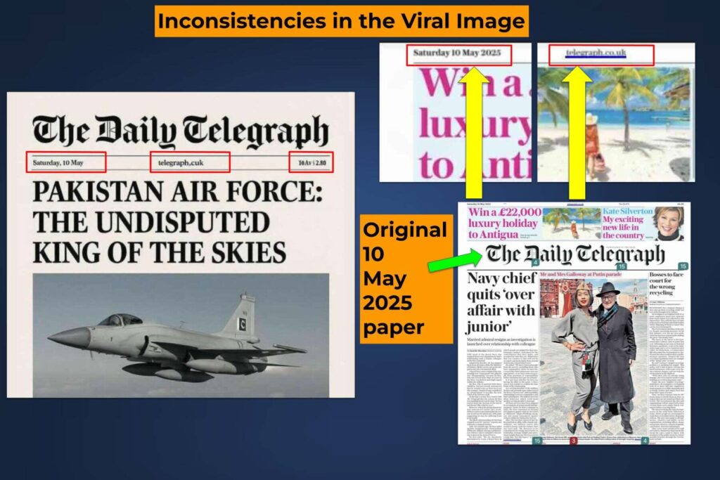 An AI-generated image is shared as a real news story of 'The Daily ...