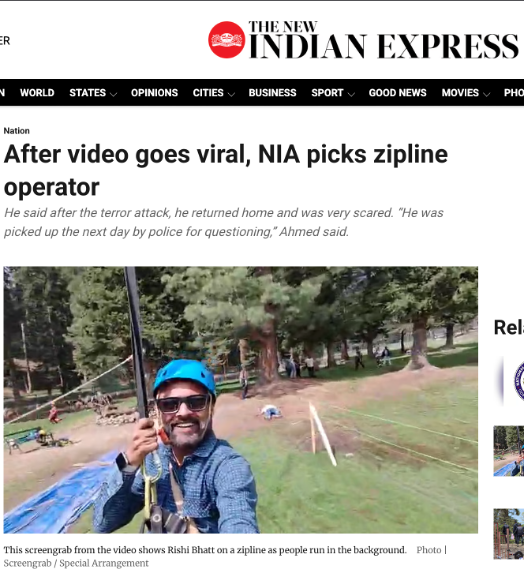Unrelated Old Video Shared as NIA Torturing Pahalgam Zipline Operator Muzamil Ahmed - FACTLY