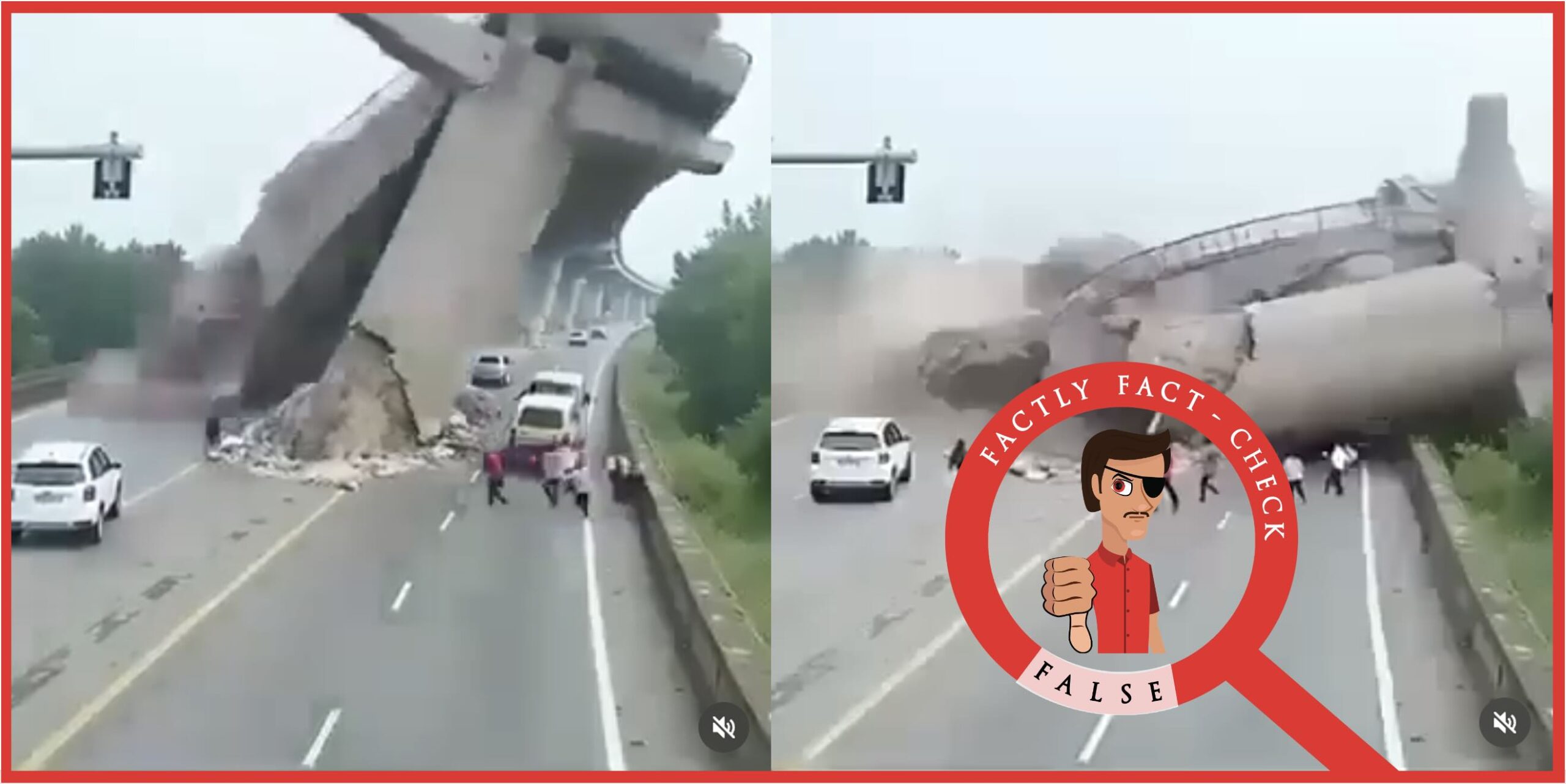 The viral bridge collapse video claimed to be from Bihar is AI ...