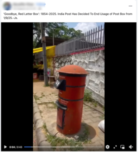 India Post Is Not Discontinuing Letter Boxes from September 2025 - FACTLY