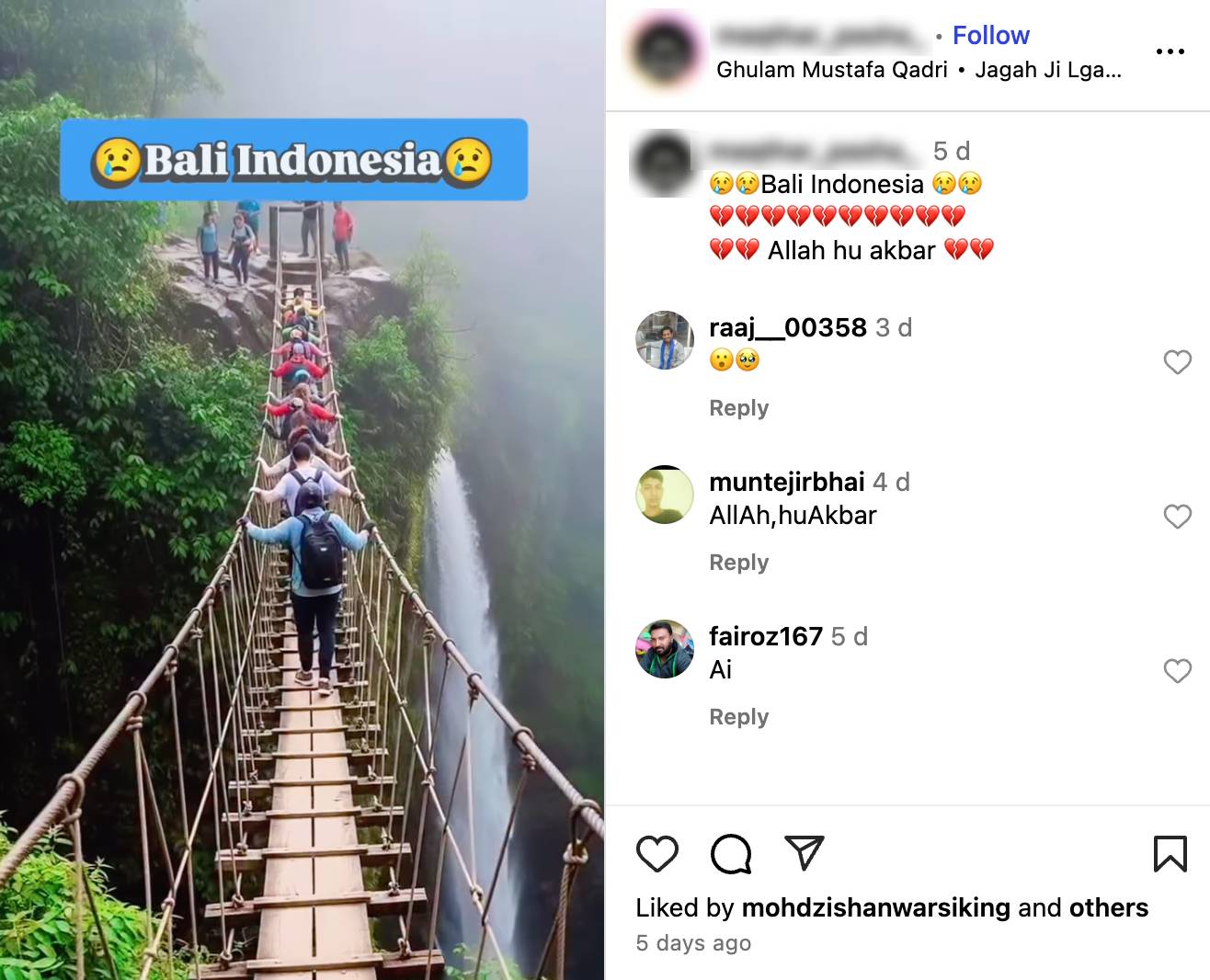 An AI-generated video is falsely shared as a real incident of a rope ...