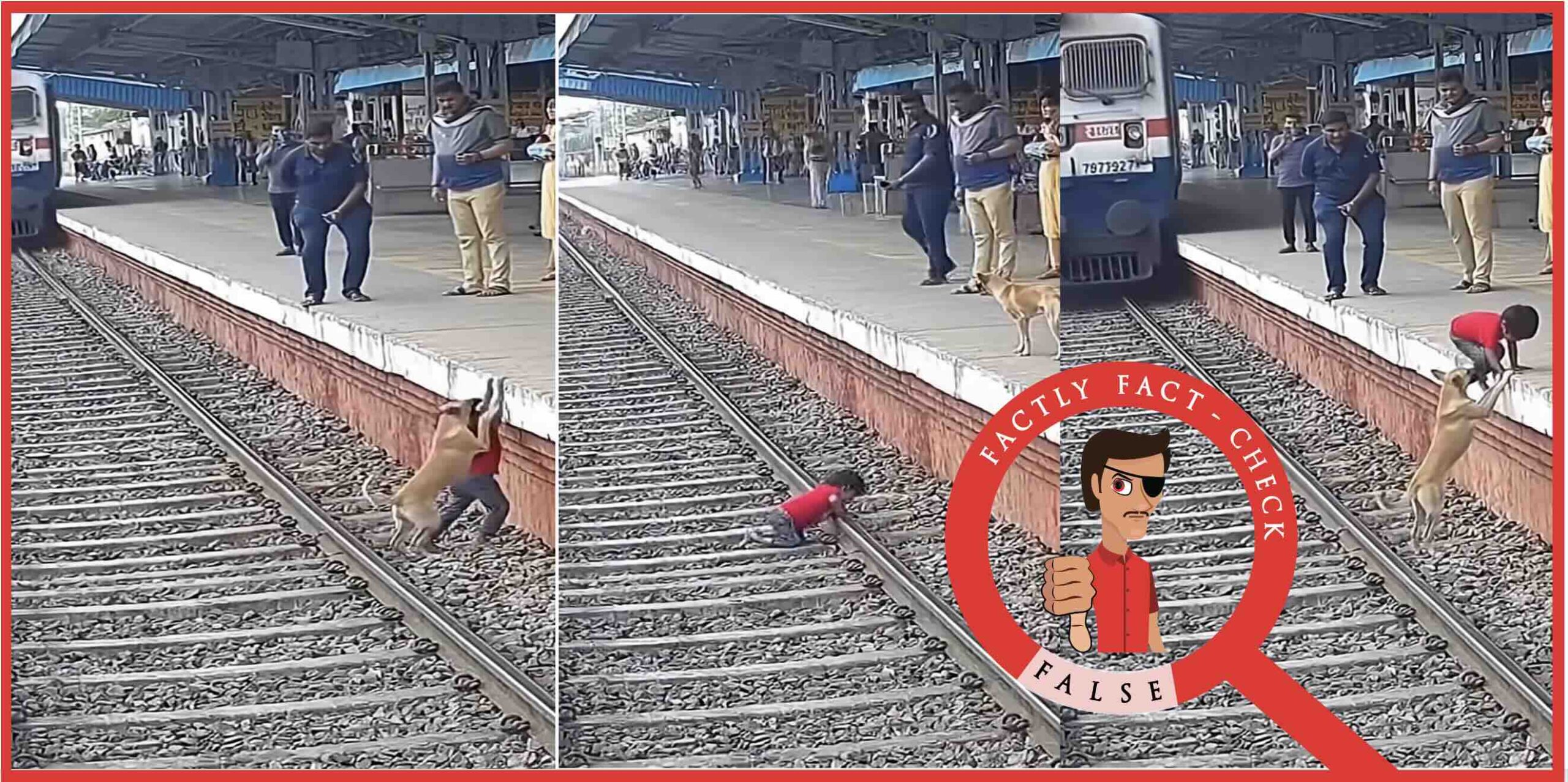 This video of a dog rescuing a child from a railway track is AI ...