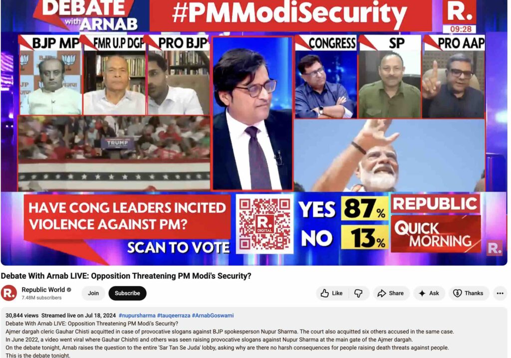 A clipped video is being falsely shared as Arnab Goswami making a ...